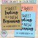 A Sweet Ending to a New Beginning Sign Graduation Party - Etsy