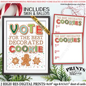 Vote for the Best Decorated Cookie, Christmas Cookies Baking Party ...