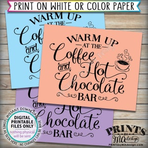 Coffee and Hot Chocolate Sign, Warm up at the Coffee and Hot Chocolate ...
