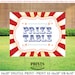 Carnival Prize Table Sign, Carnival Party Prizes Sign, Circus, Birthday ...