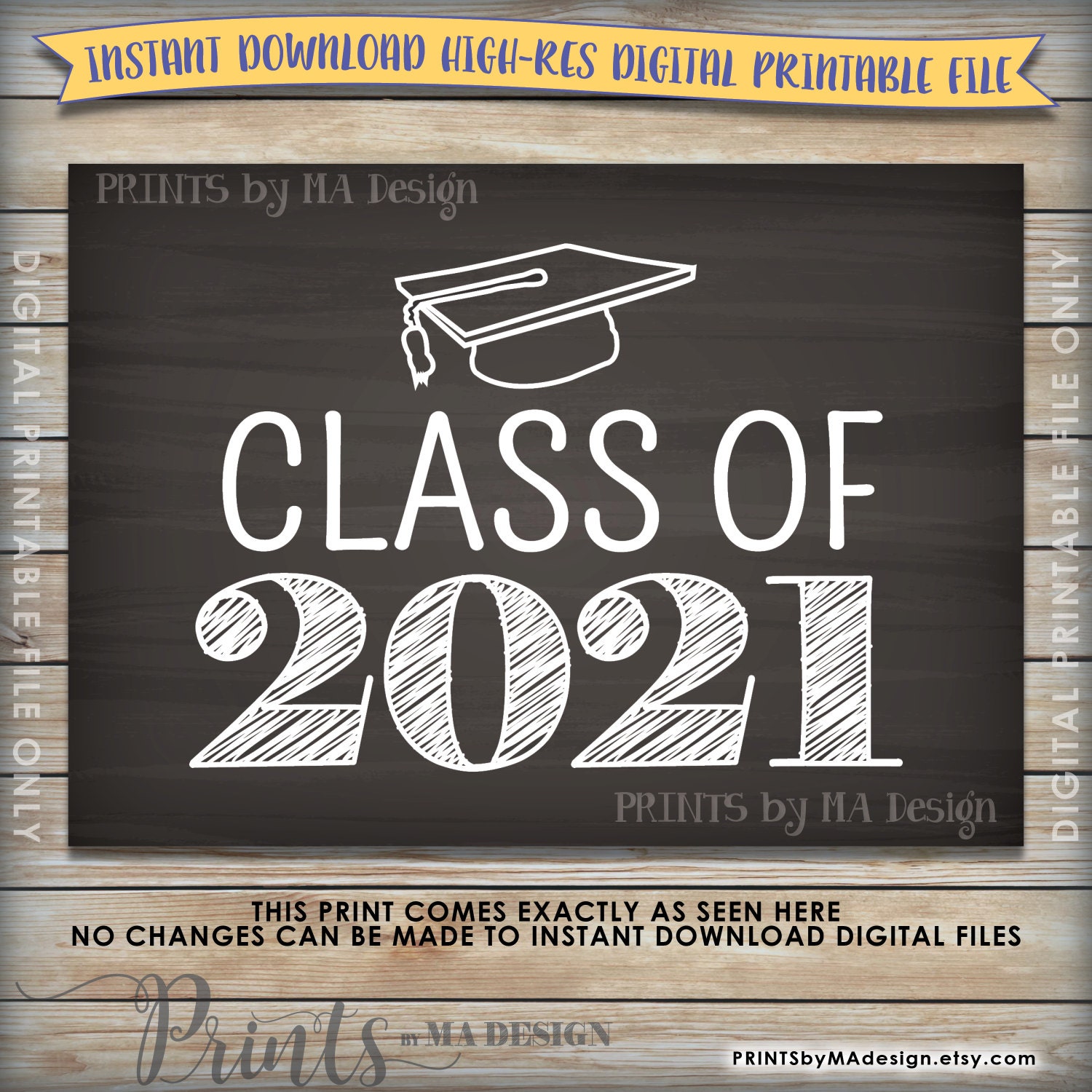 Class of 2021 Sign, Grad Party High School 2021 Grad College Graduation ...