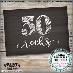 50th Birthday Signs, 50 Sucks, Blows, Can Kiss It, 50 is Hot, Kiss It ...