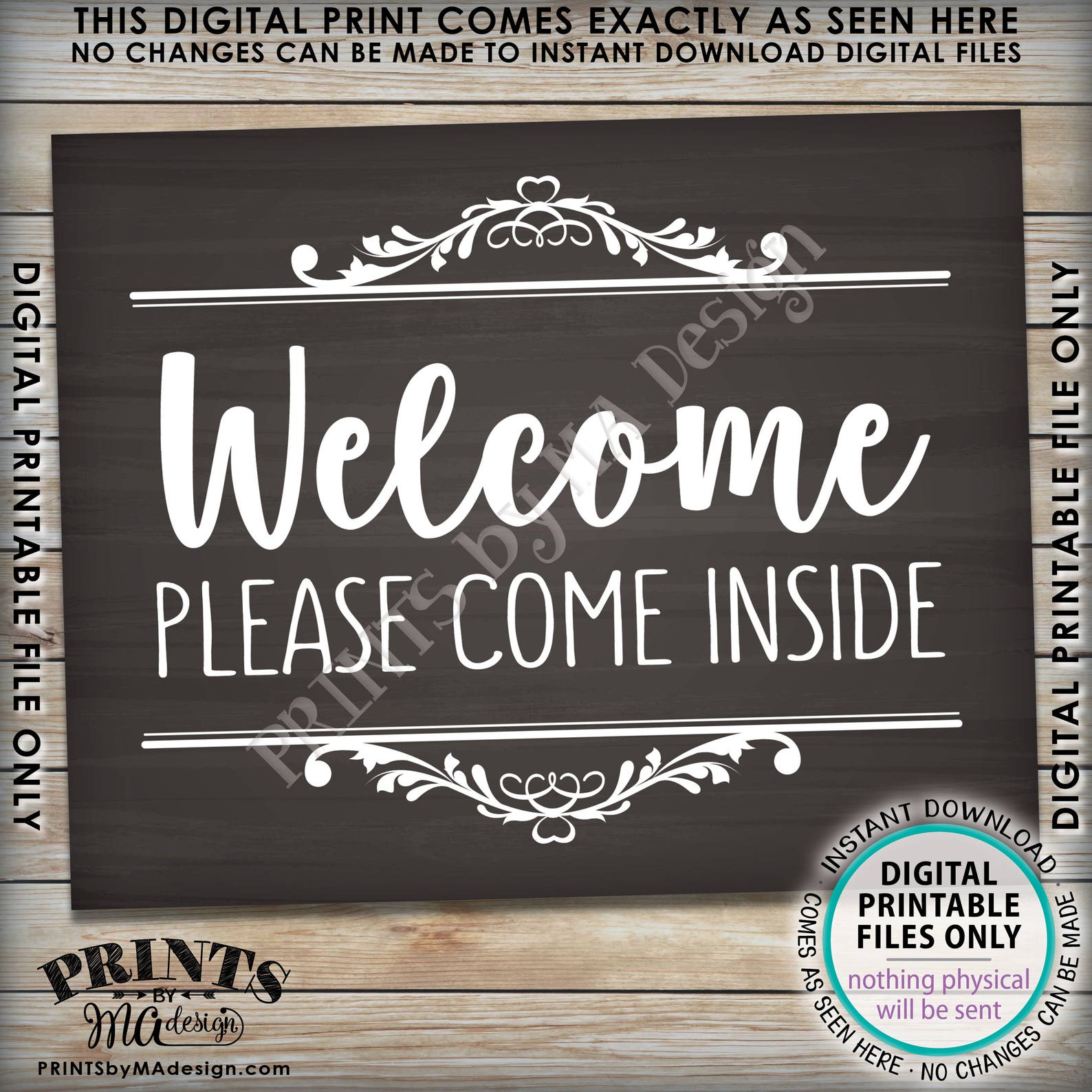 Welcome Sign, Welcome Please Come Inside, Please Come in Sign, Welcome ...