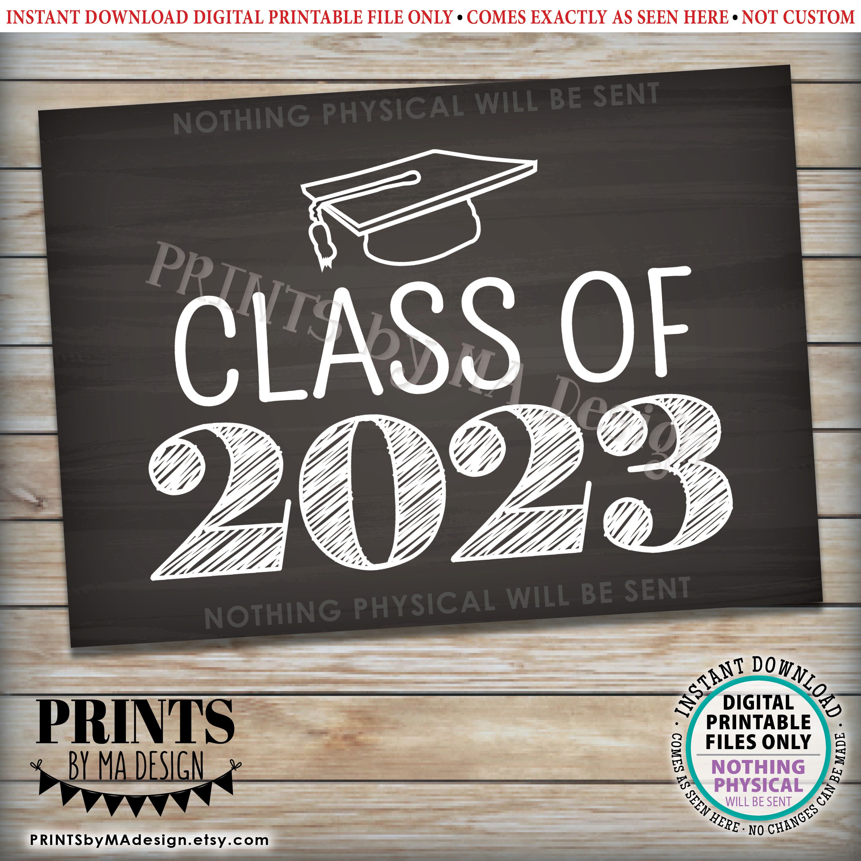 Class of 2023 Sign, High School Graduation Party Decorations, ‘23 ...
