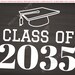 Class of 2035 Sign, High School Graduation in 2035, PRINTABLE 8x10 ...