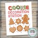 Cookie Decoration Station Sign, Decorate Christmas Cookies Sign, Cookie ...