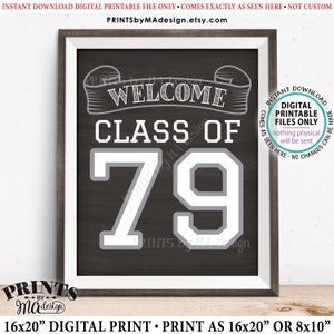 Class of 79 Sign, Welcome Class of 1979 Welcome Sign, Reunion ...