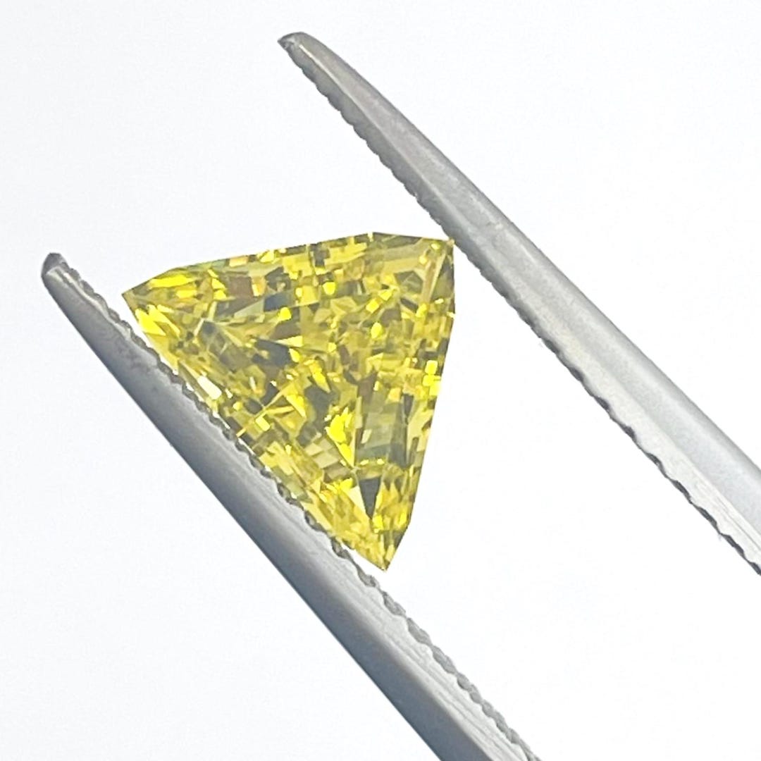 Triangular Cut Diamond 1.22 Carat Yellow Certified - Natural Loose ...