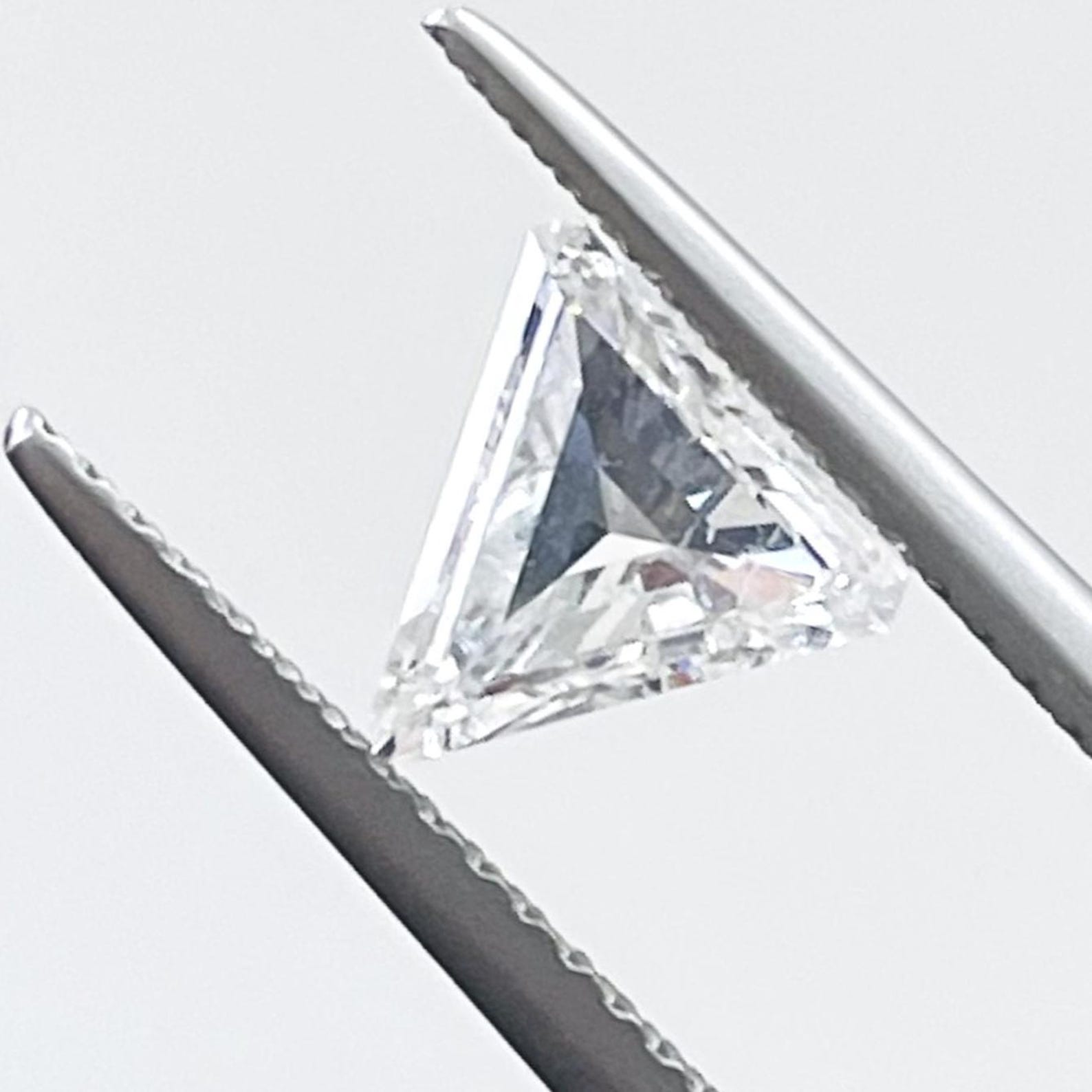 Modified Triangular Step Cut Diamond 0.90 Carat G I1 GIA Certified ...