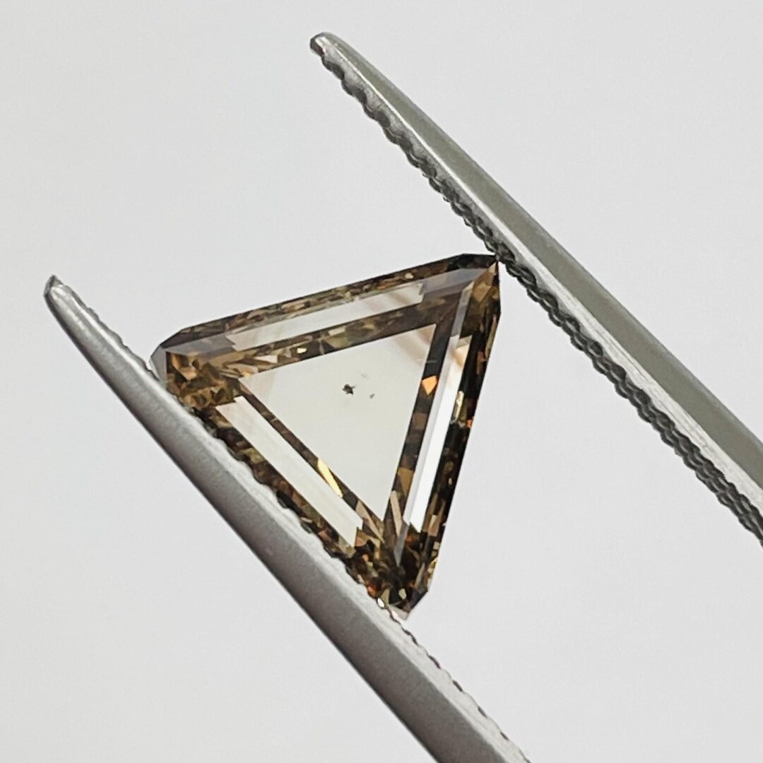 Triangular Portrait Cut Diamond 2.02 Carat Fancy Orange-brown SI1 GIA ...