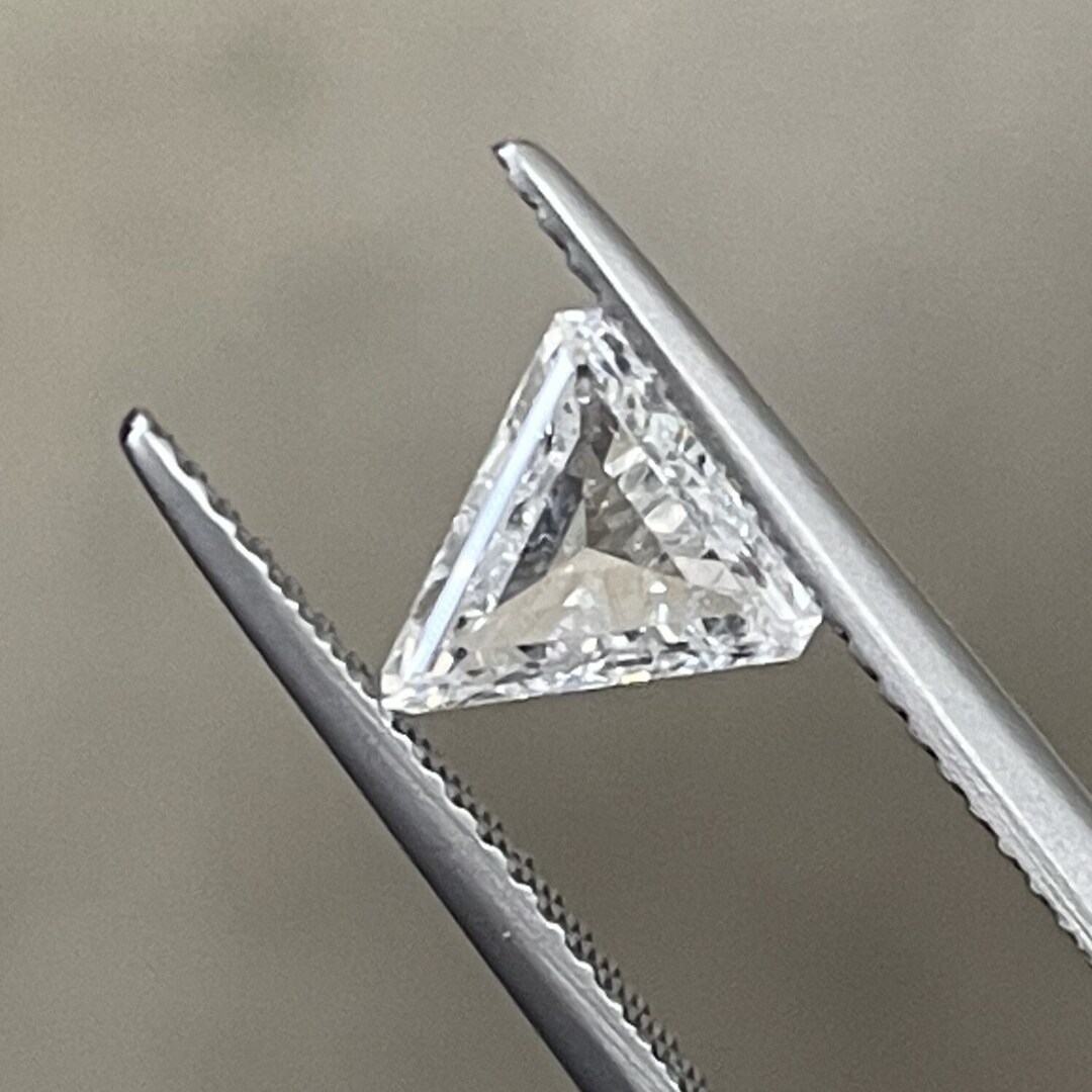 Modified Triangular Step Cut Diamond 0.90 Carat G I1 GIA Certified ...
