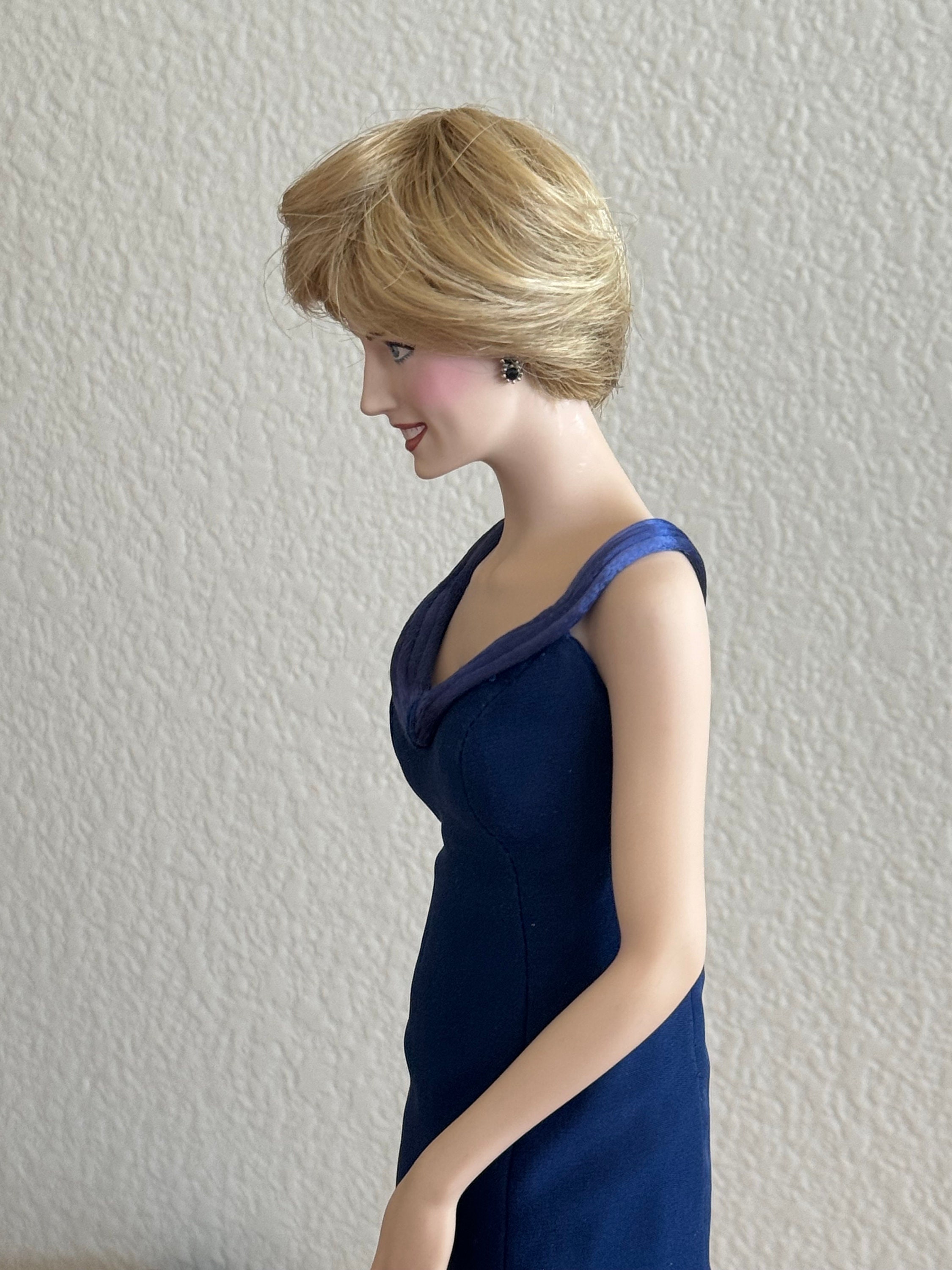 Vintage Porcelain Princess Diana Doll Princess Of Wales Collectible Doll Princess Diana
