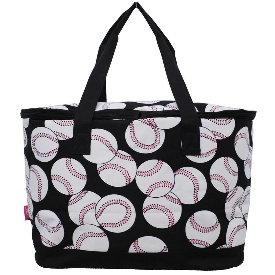 Baseball Insulated Cooler Tote Bag, Soft Sided Cooler, Leakproof Travel ...