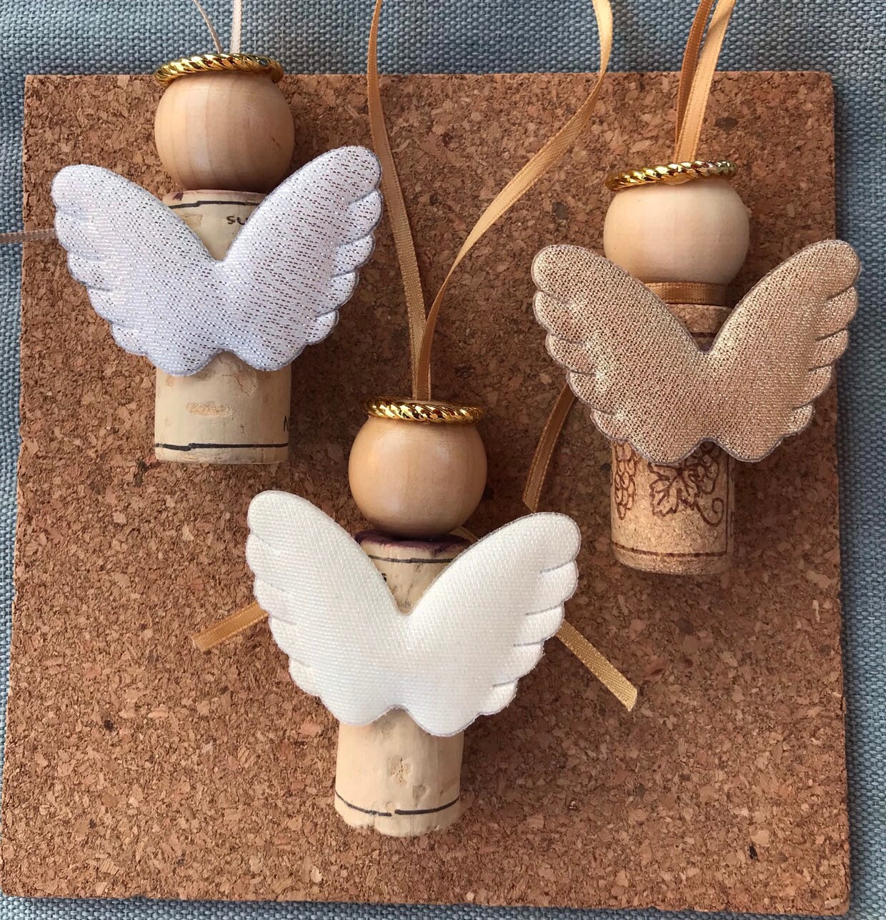Wine Cork Angel Ornament/wine Bottle Decoration/gift Tag - Etsy