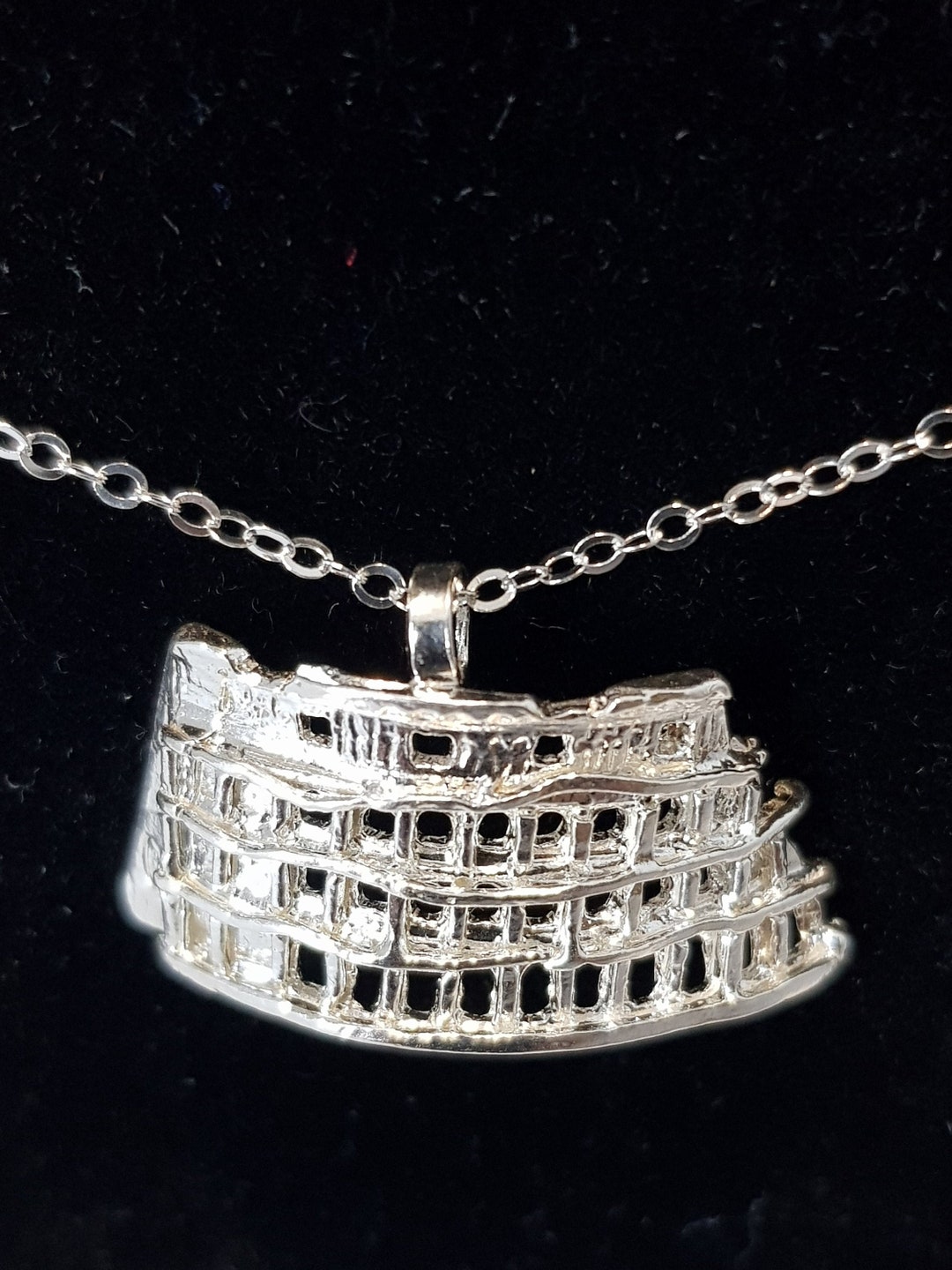 Rome Colosseum Pendant Silver 925 Adjustable Italy Original Monument ...