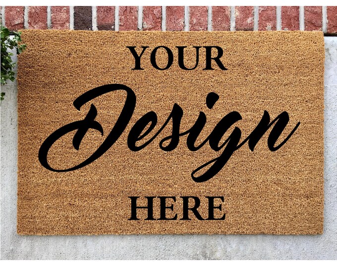 Personalized Door Mat // Design Your Hand-painted Door Mat ...