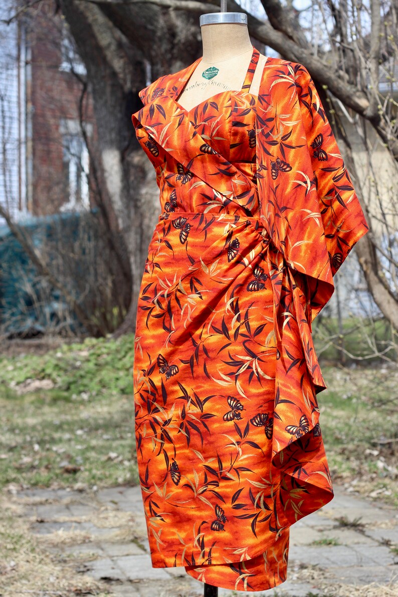 Hawaiian Dress and Kikepa Pinup Dress Tiki Dress Sarong - Etsy