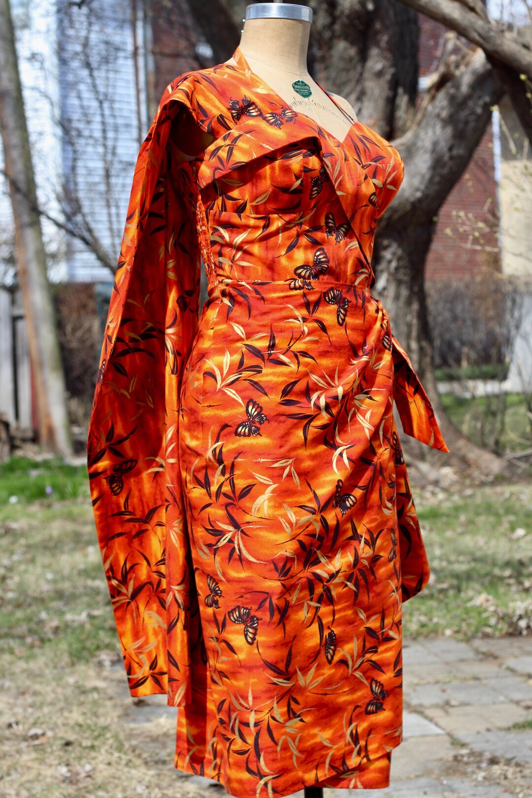 Hawaiian Dress and Kikepa, Pinup Dress, Tiki Dress, Sarong Dress ...