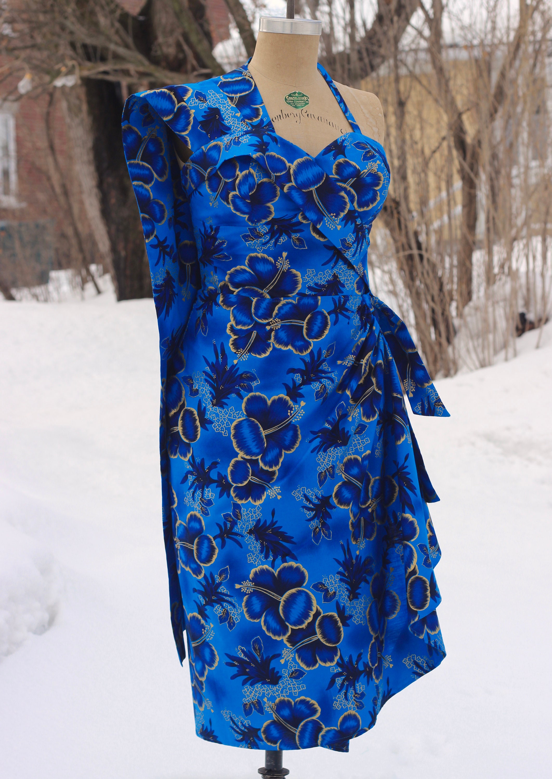 Hawaiian Dress and Kikepa Pinup Dress Tiki Dress Sarong | Etsy