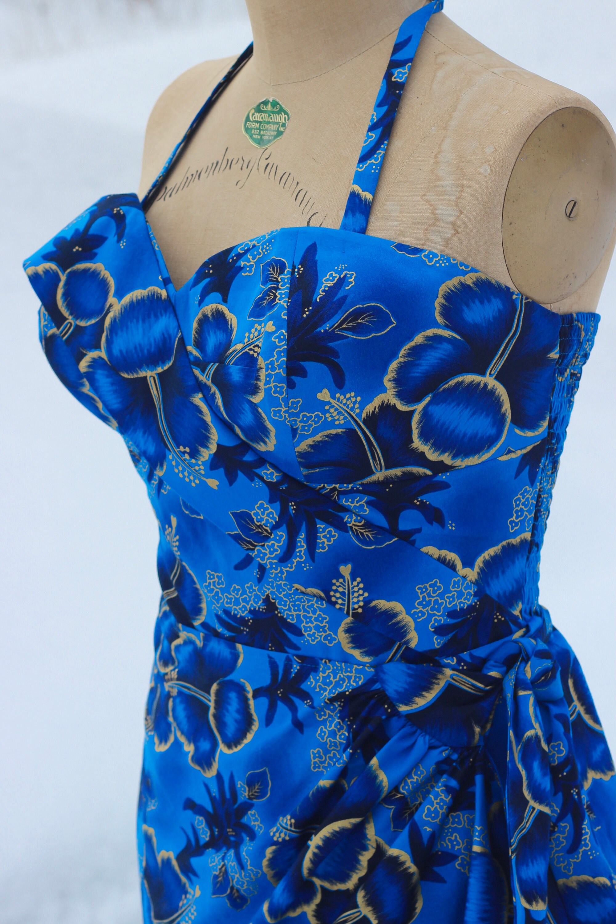 Hawaiian Dress and Kikepa Pinup Dress Tiki Dress Sarong | Etsy