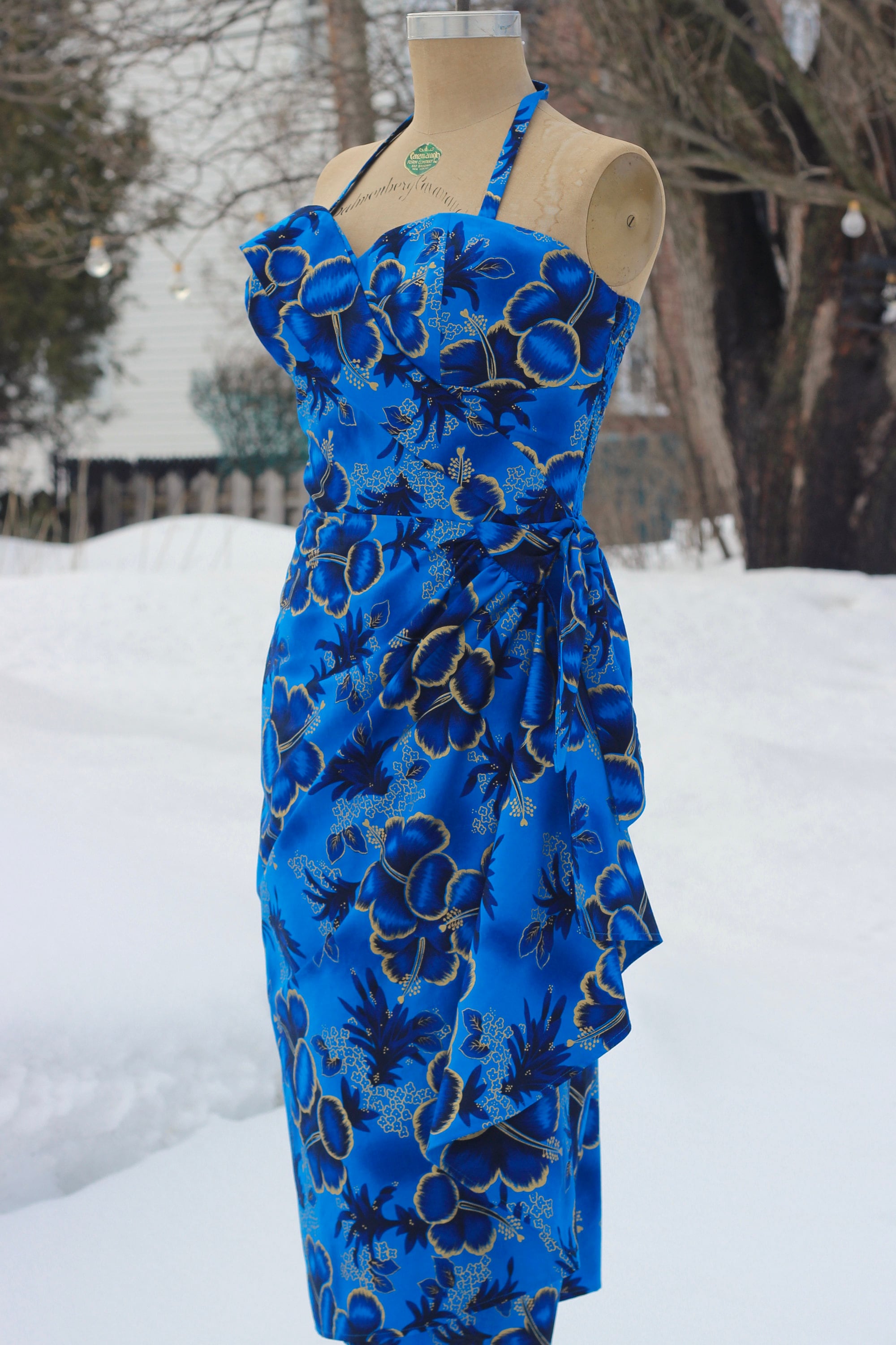 Hawaiian Dress and Kikepa Pinup Dress Tiki Dress Sarong | Etsy