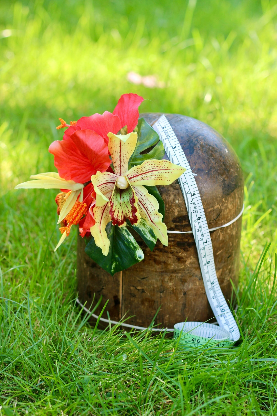 Pinup Hair Clip, Pinup Flower, Tiki Flowers, Tiki Hairstyle, Rockabilly ...