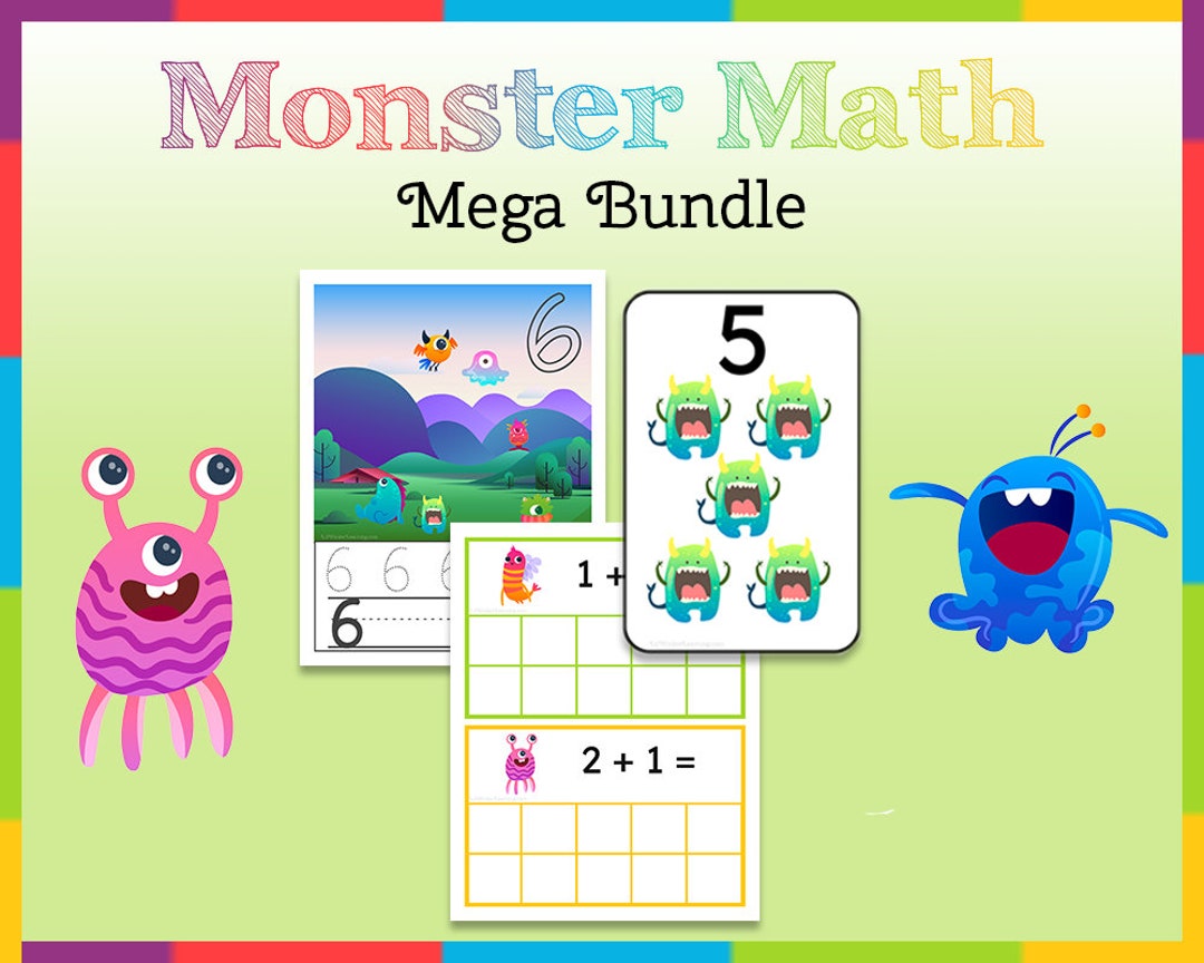 Preschool Worksheets Math Bundle, Number Flashcards for Prek ...