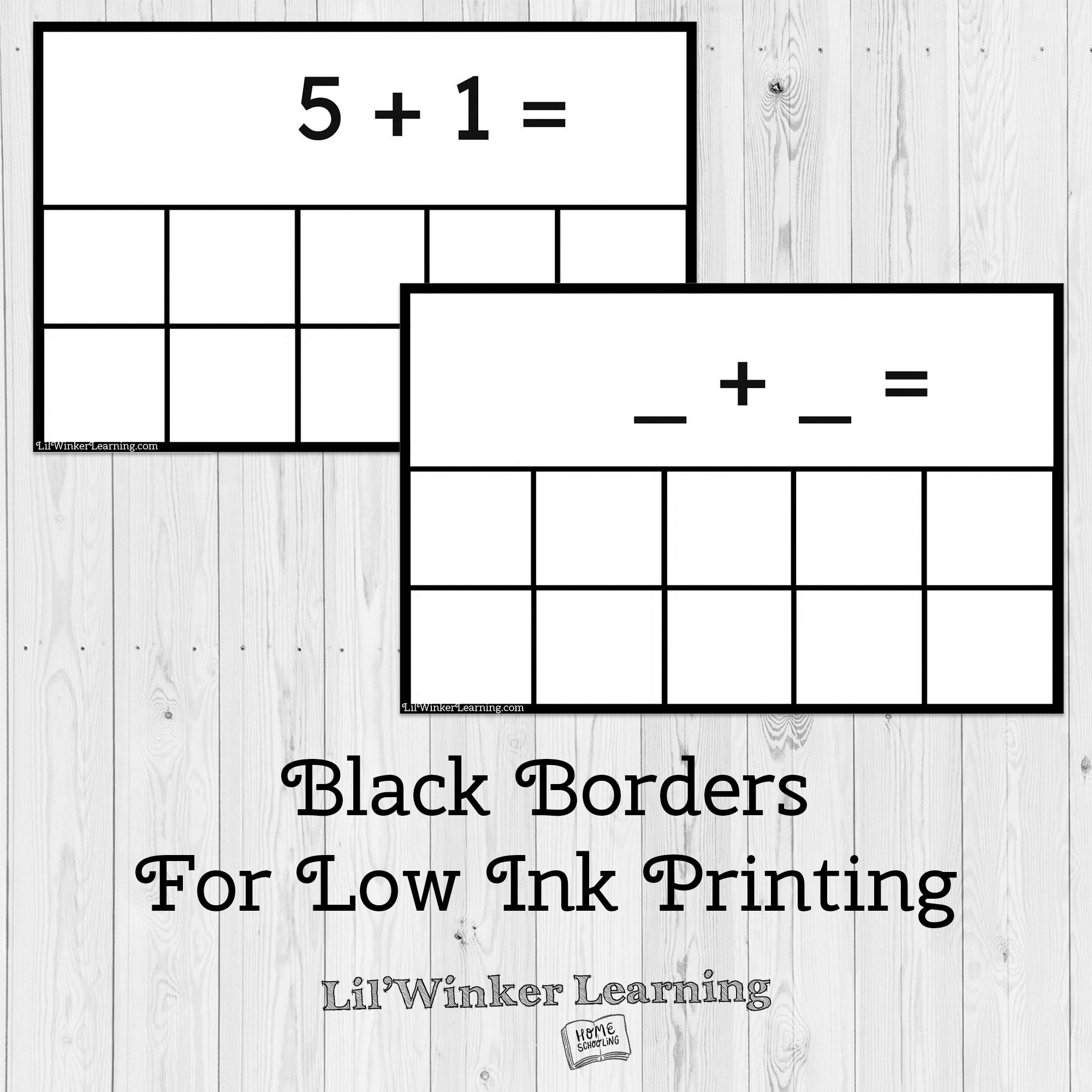 Play Dough Mat Ten Frames Addition to 10, Montessori Learn to Add ...