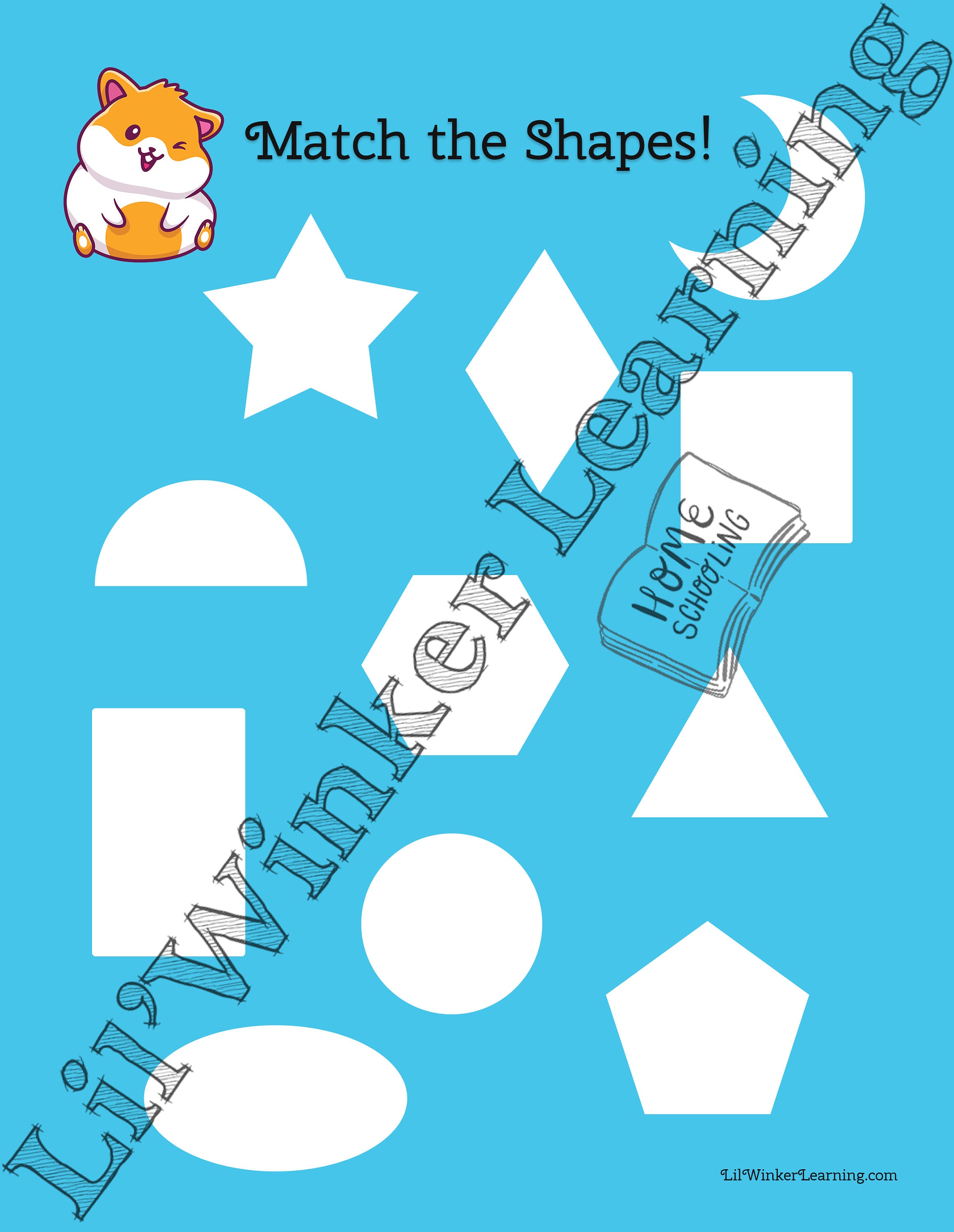 Learning Shapes Shape Matching Game Educational Preschool - Etsy