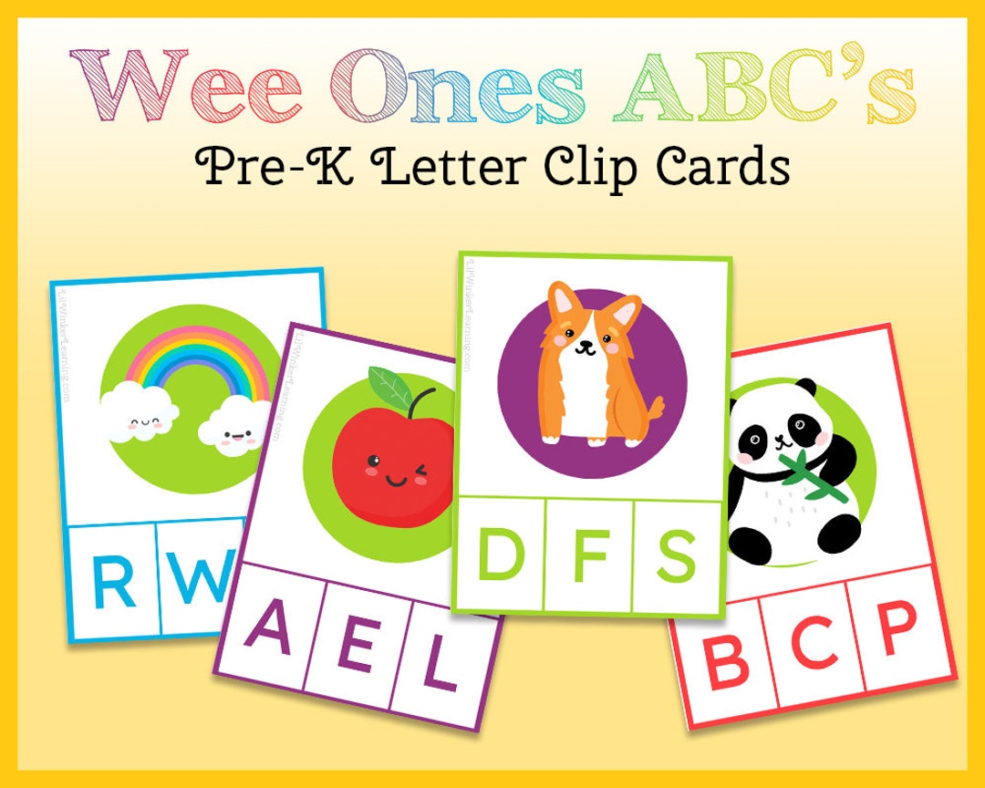 ABC Clip Cards, Alphabet Activities, Letter Recognition, Alphabet ...