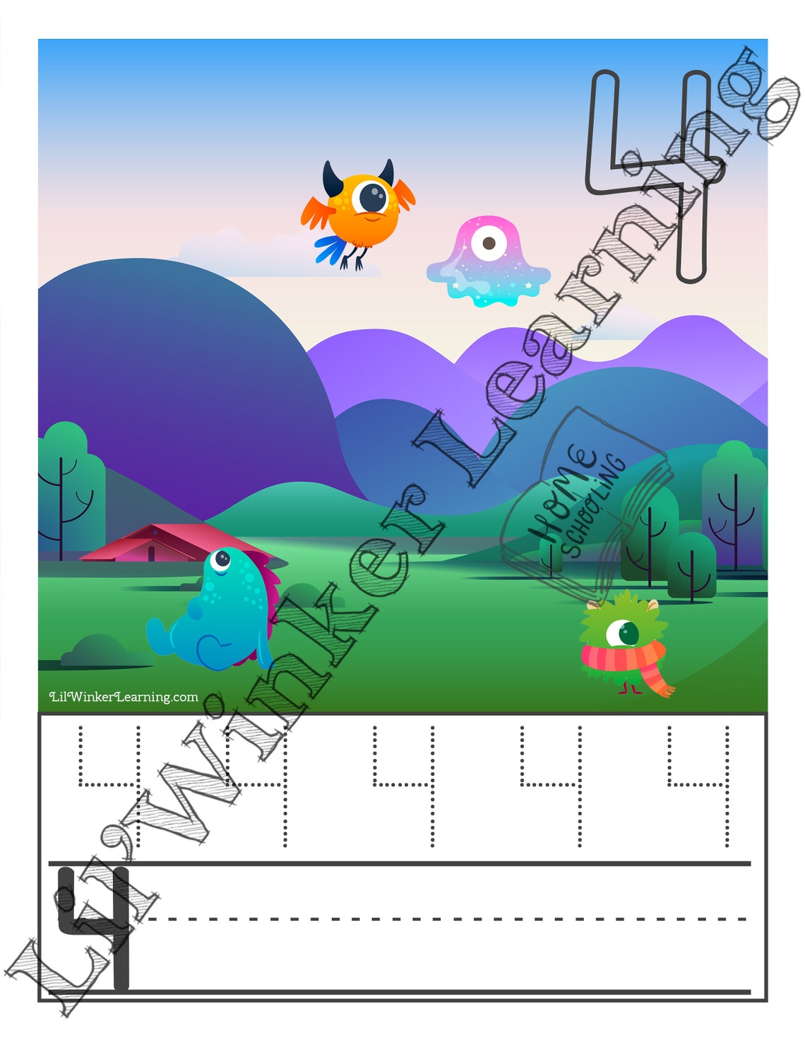 Preschool Worksheets Math Bundle, Number Flashcards for Prek ...
