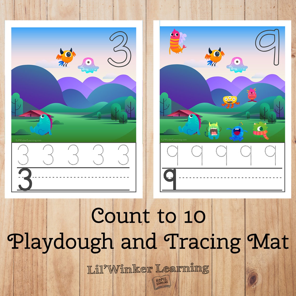 Preschool Worksheets Math Bundle, Number Flashcards for Prek ...