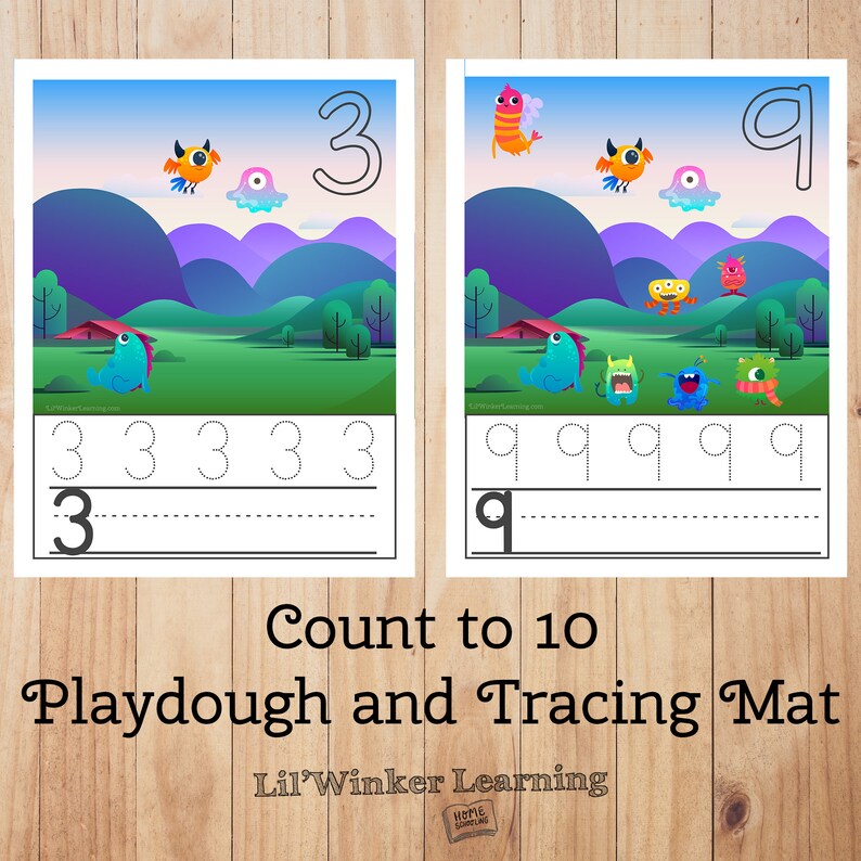 Preschool Worksheets Math Bundle, Number Flashcards for Prek ...
