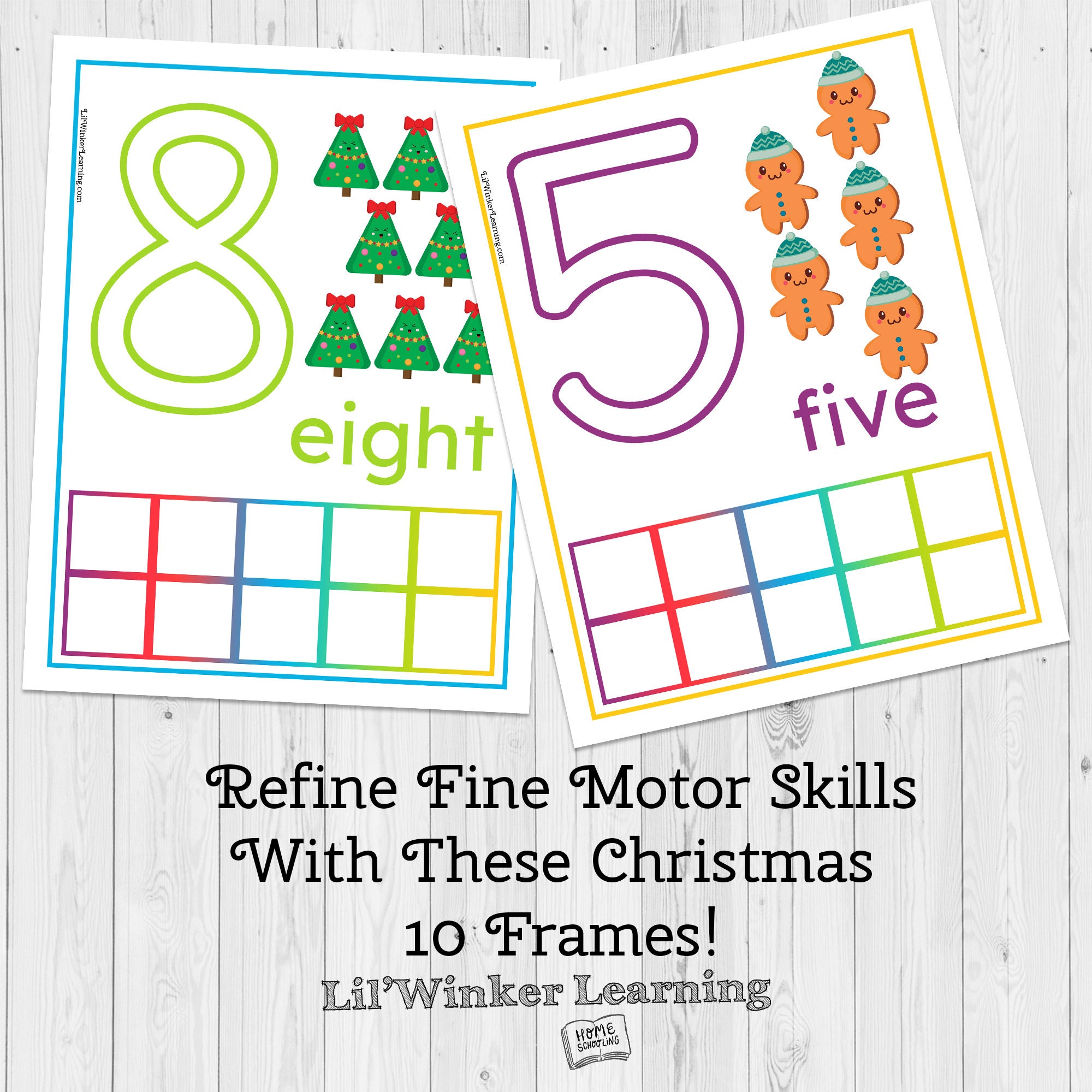 Preschool Christmas Activities Bundle Coloring Pages Ten - Etsy