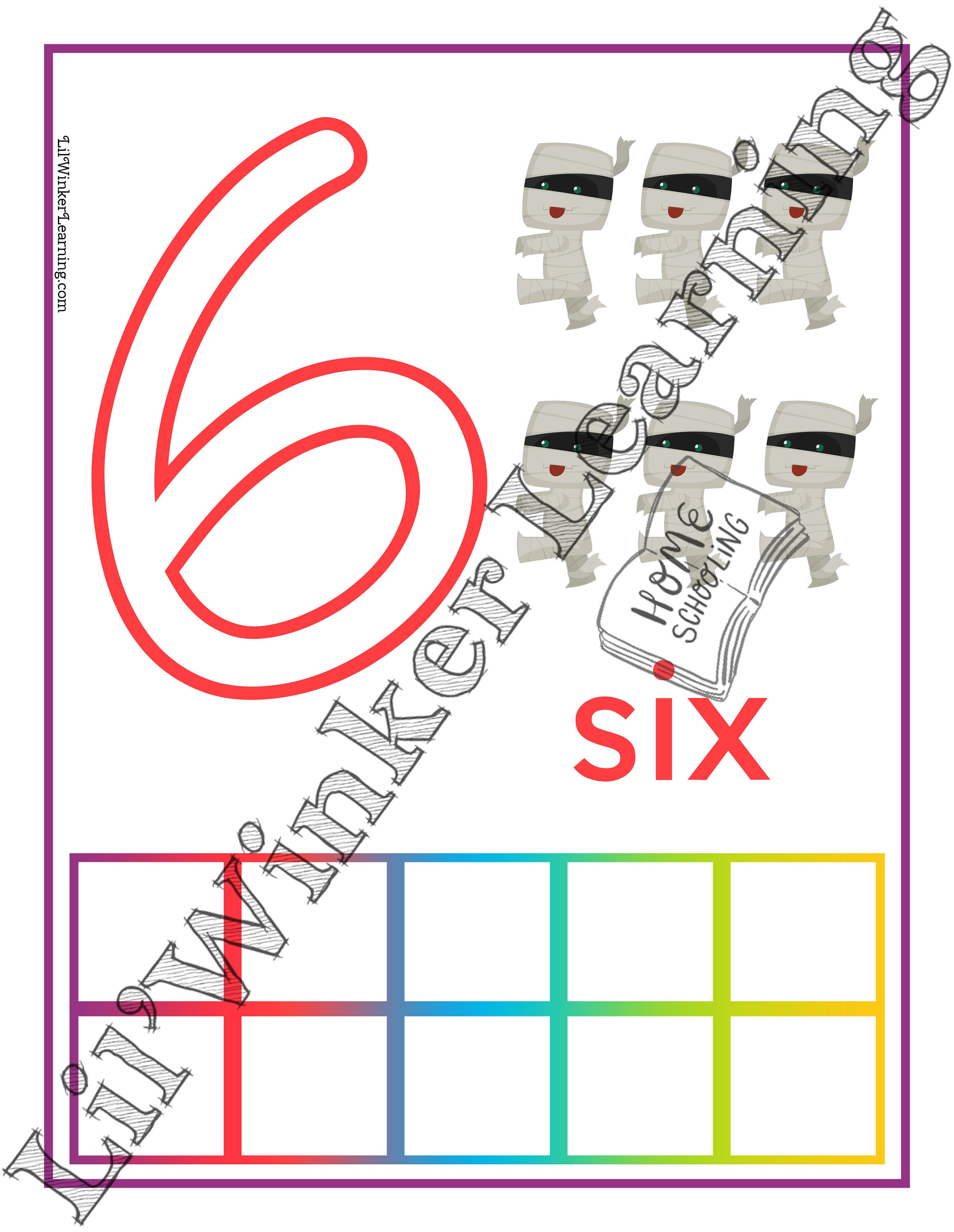 Halloween Counting Ten Frame Playdough Mats Printable Toddler - Etsy