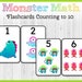 Preschool Math Flashcards Counting 1-10 Flash Cards for - Etsy