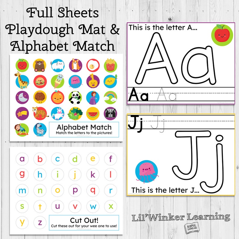 Alphabet Activities Bundle ABC Playdough Mats Alphabet - Etsy
