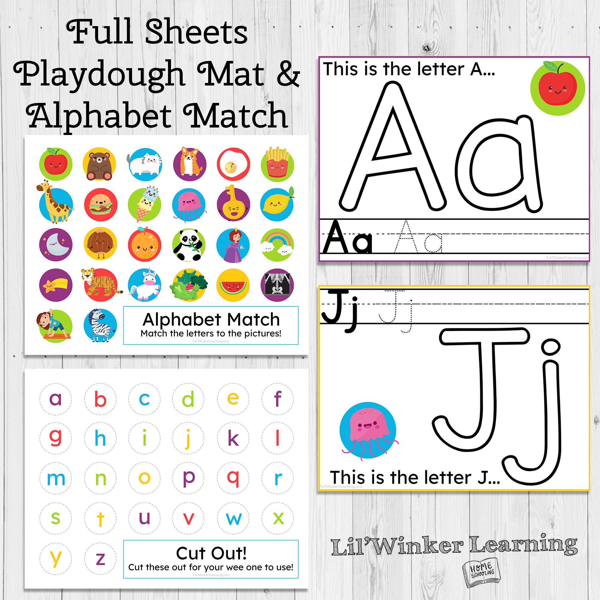 Alphabet Activities Bundle ABC Playdough Mats Alphabet - Etsy