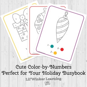 Preschool Christmas Activities Bundle Coloring Pages Ten - Etsy