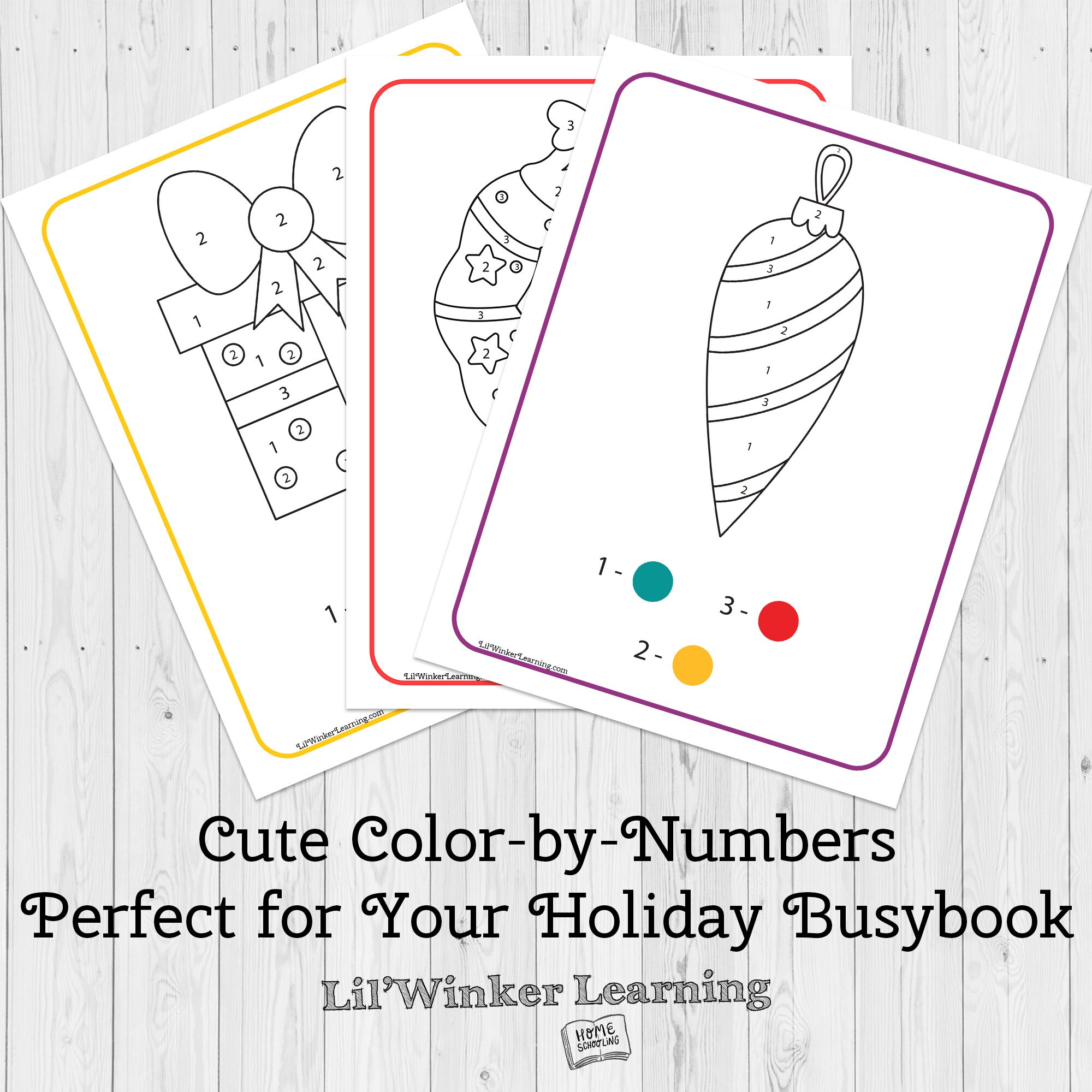 Preschool Christmas Activities Bundle Coloring Pages Ten - Etsy