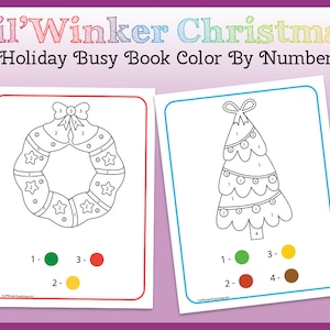 Christmas Color by Number, Math Preschool Activities, Printable Toddler ...