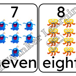 Preschool Worksheets Math Bundle, Number Flashcards for Prek ...