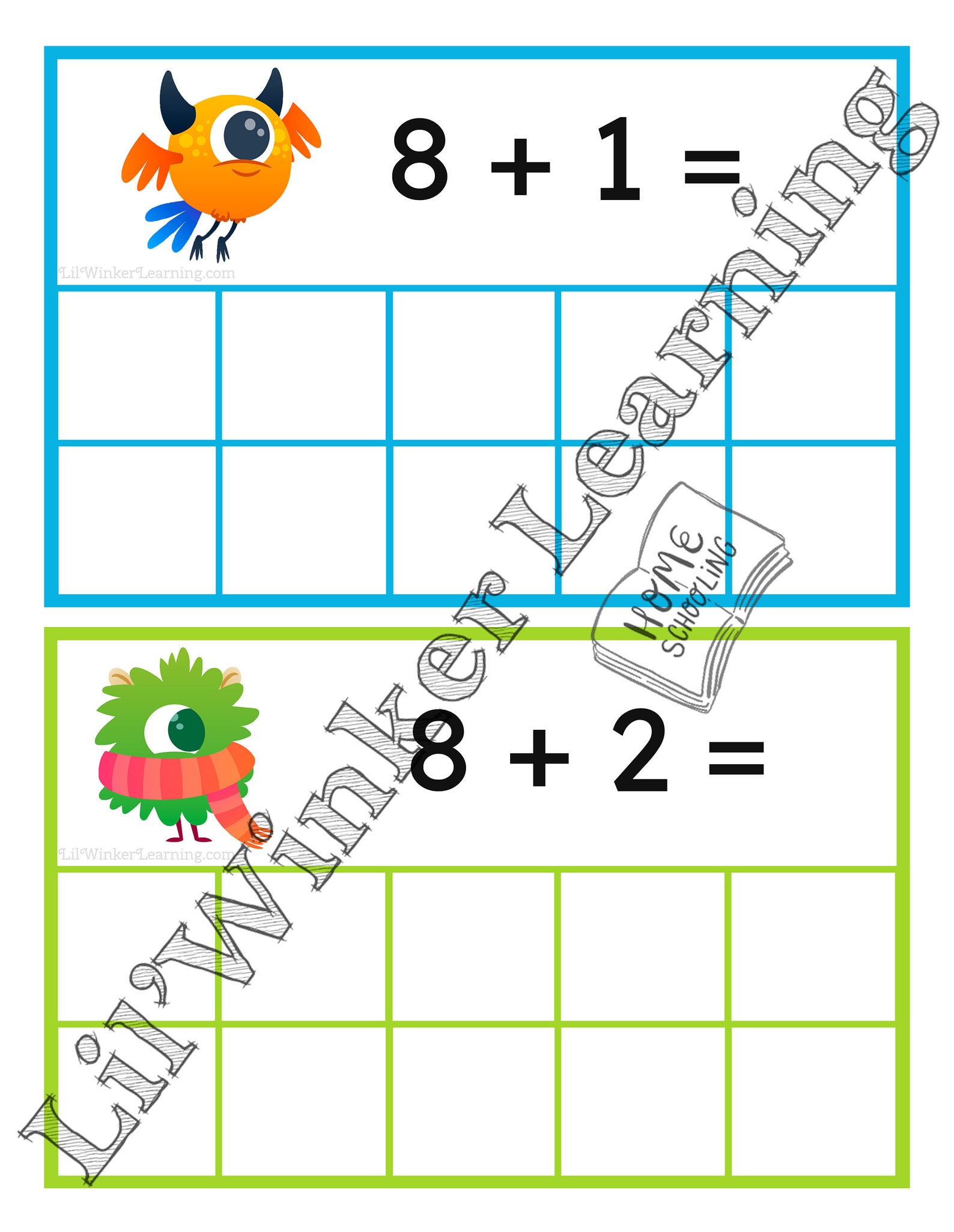 Preschool Worksheets Math Bundle, Number Flashcards for Prek ...