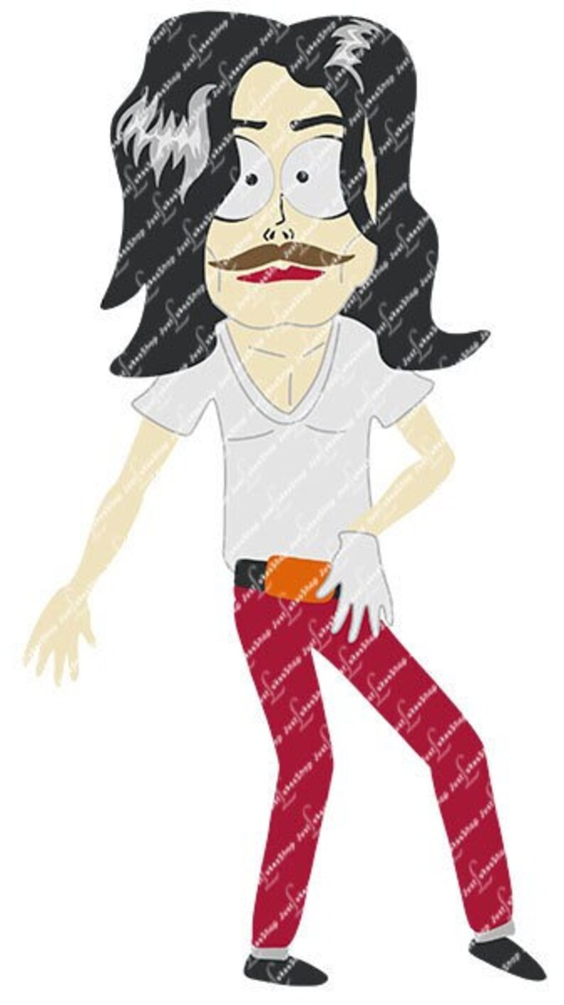 Mr Jefferson Michael Jackson South Park PNG - Etsy