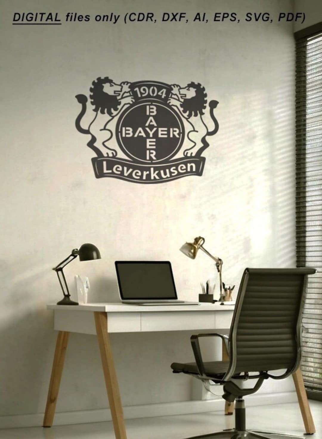 Bayer Leverkusen Logo CNC Template DXF Cdr Eps for Plasma Laser Cut as ...