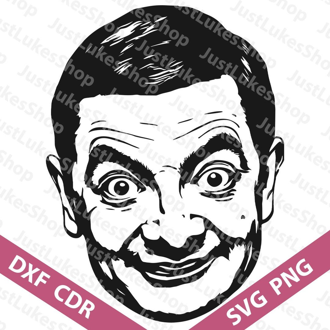 Mr Bean Svg , Cricut , Multi Layered Digital File , Rowan Atkinson Svg ...