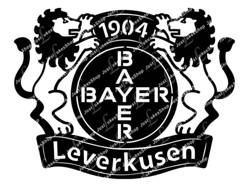 Bayer Leverkusen Logo CNC Template DXF Cdr Eps for Plasma Laser Cut as ...