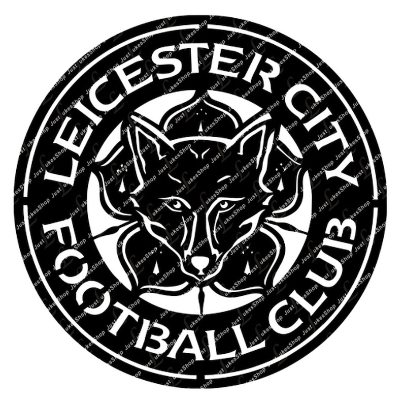 Leicester City Logo CNC Template DXF Cdr for Plasma Laser Cut as One ...