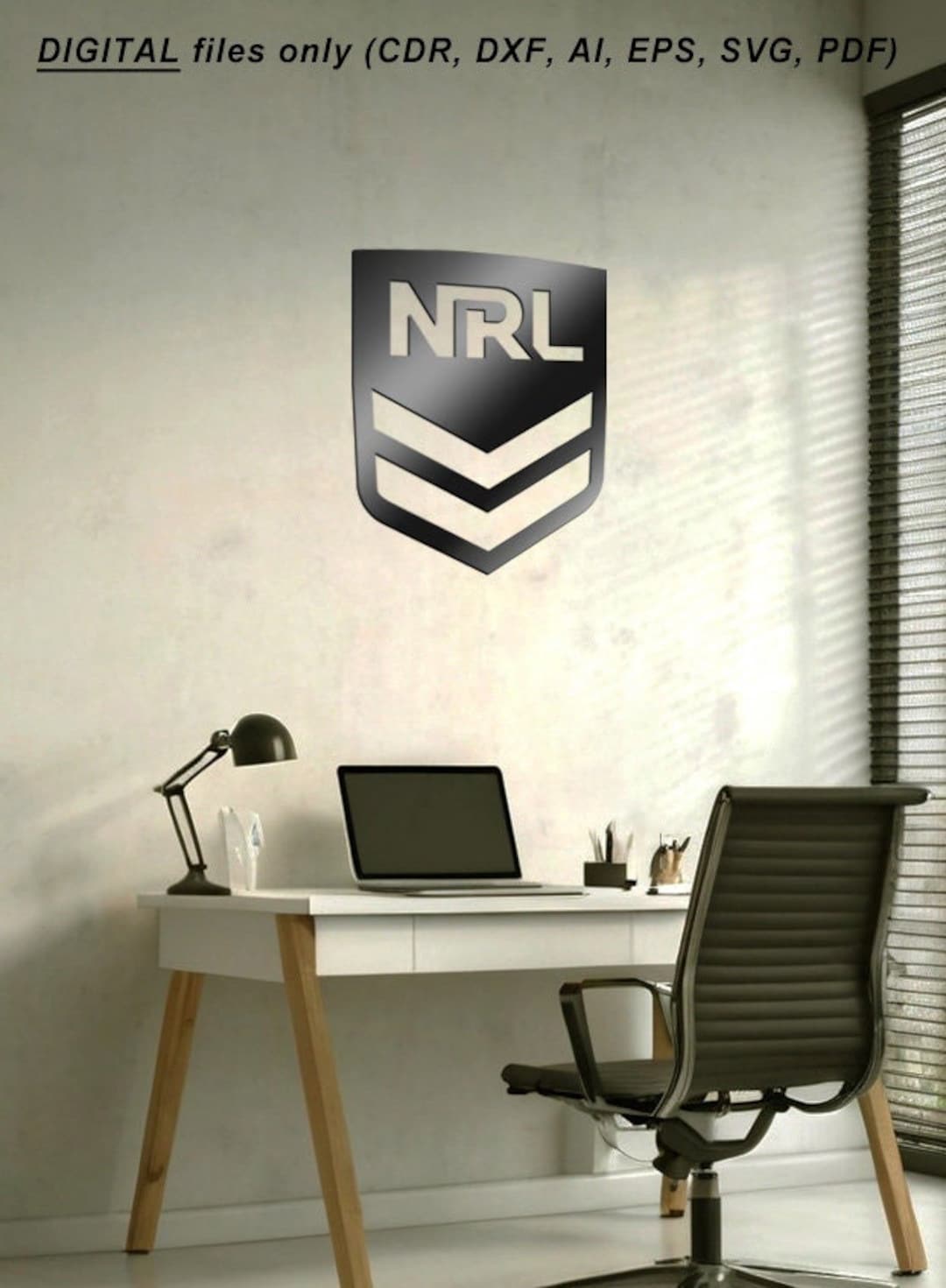 NRL National Rugby League Logo CNC Template DXF Cdr Eps Ai Png for ...