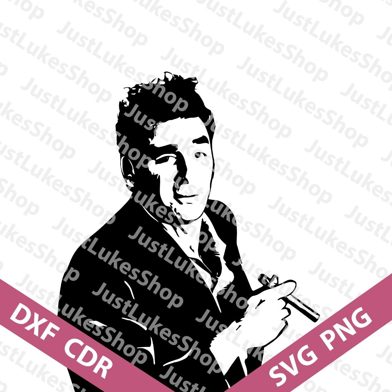Cosmo Kramer Svg , Seinfeld Dxf , Cricut , Digital File , Png , Cut ...